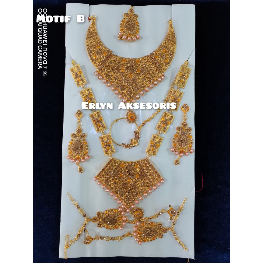 Indian BRIDAL Necklace SET/Indian BRIDAL SET/Indian Jewelry SILVER/GOLD/MARUN Wholesale | Shopee ...