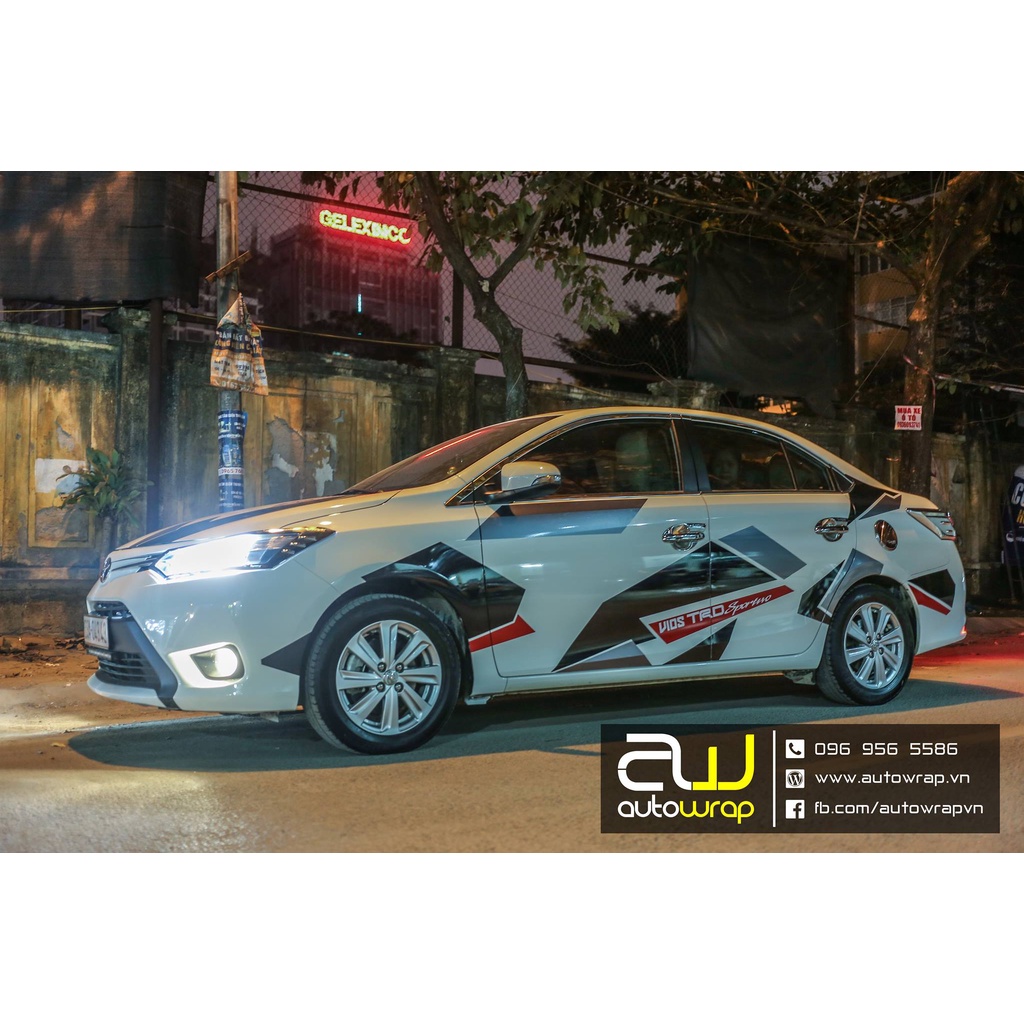 Vios Cubes car motif sticker - Toyota car motif sticker, sports car ...