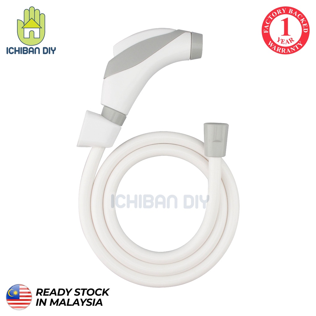Hand Bidet 201 + Hose 1.2m Set Sprayer Toilet Bathroom Penyembur Paip ...
