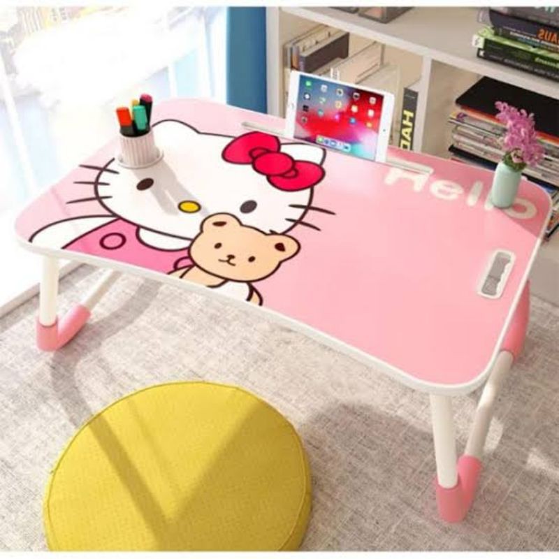 Folding Study Table laptop Table premium Study Table hello kitty ...