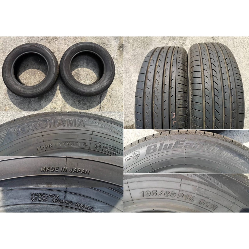 USED JAPAN Tyre Tayar Tire 15 INCH R15 ( TYRE DETAIL AT DESCRIPTION ...