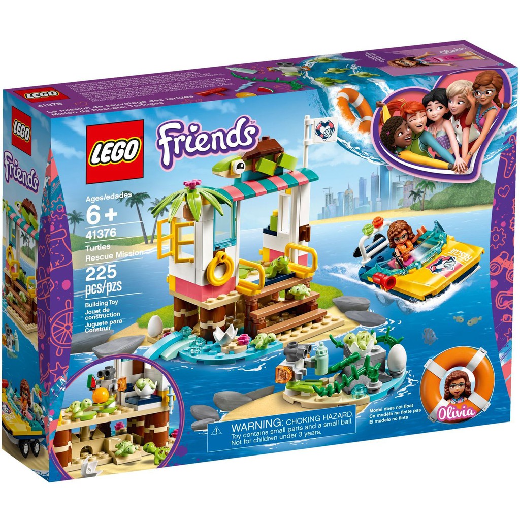 LEGO Friends Turtles Rescue Mission 41376 | Shopee Singapore