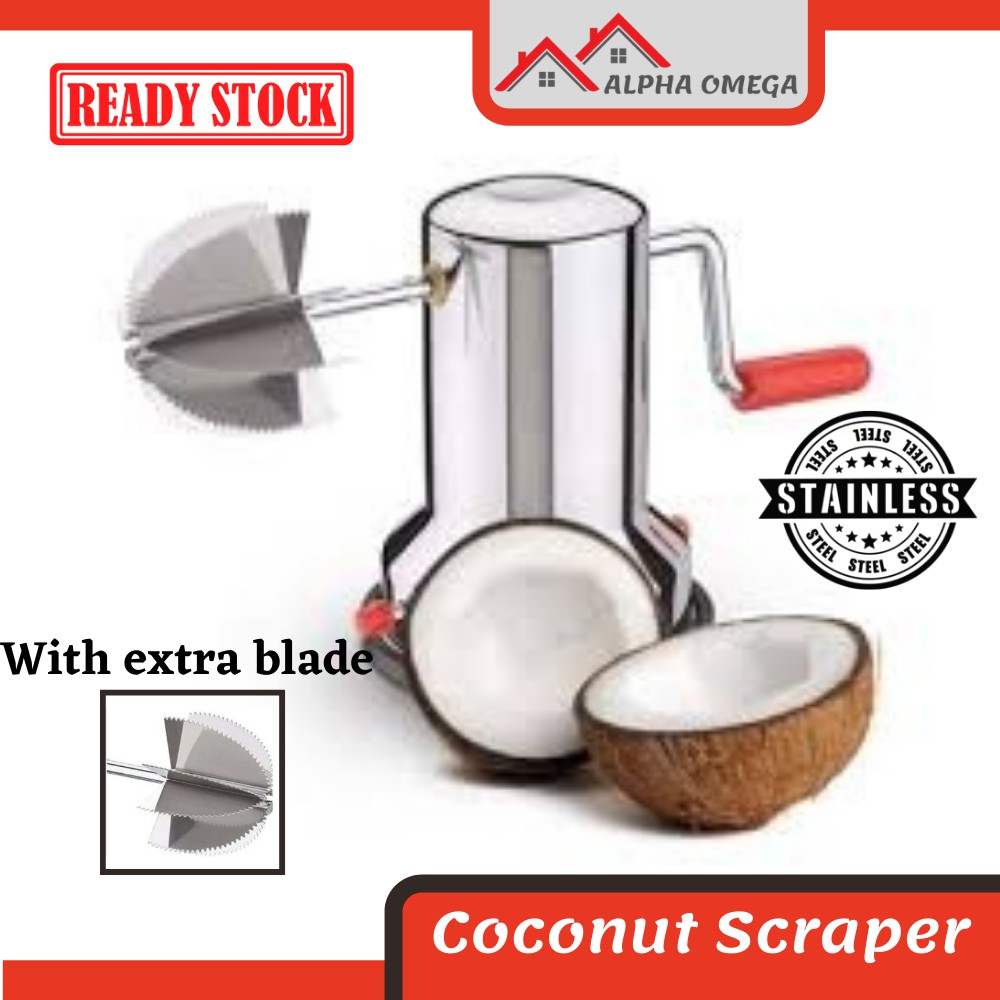 Stainless Steel Coconut Scraper Grater / Mesin Parut Kelapa / Manual ...