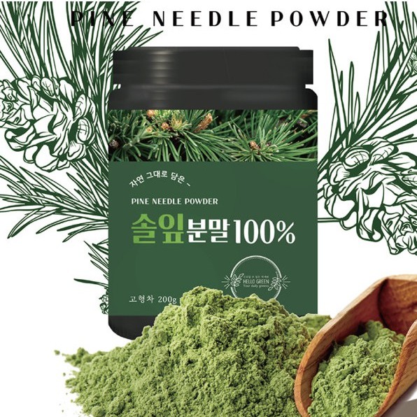 100% Korean Pine Needle Powder 200g by HELLO GREEN from Seoul, Korea ...