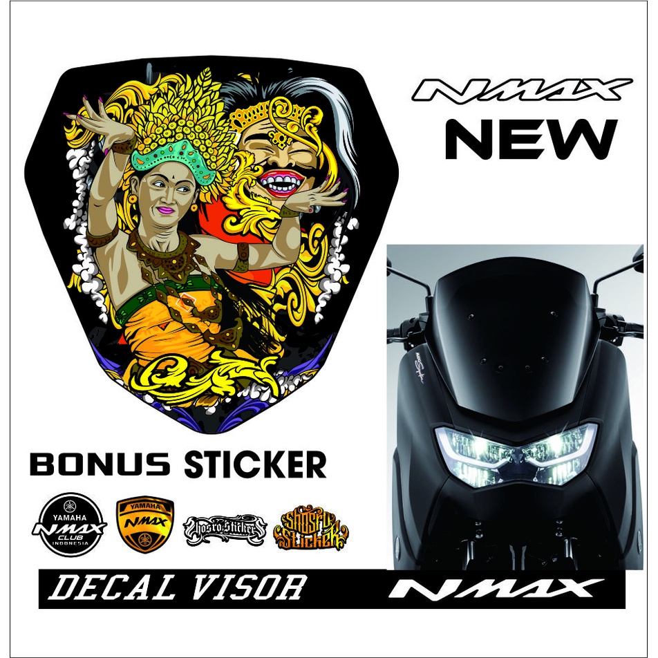 POLET LIS MOTIF NEW NMAX VISOR DECAL STICKER SET NEW NMAX STRIPING NEW ...