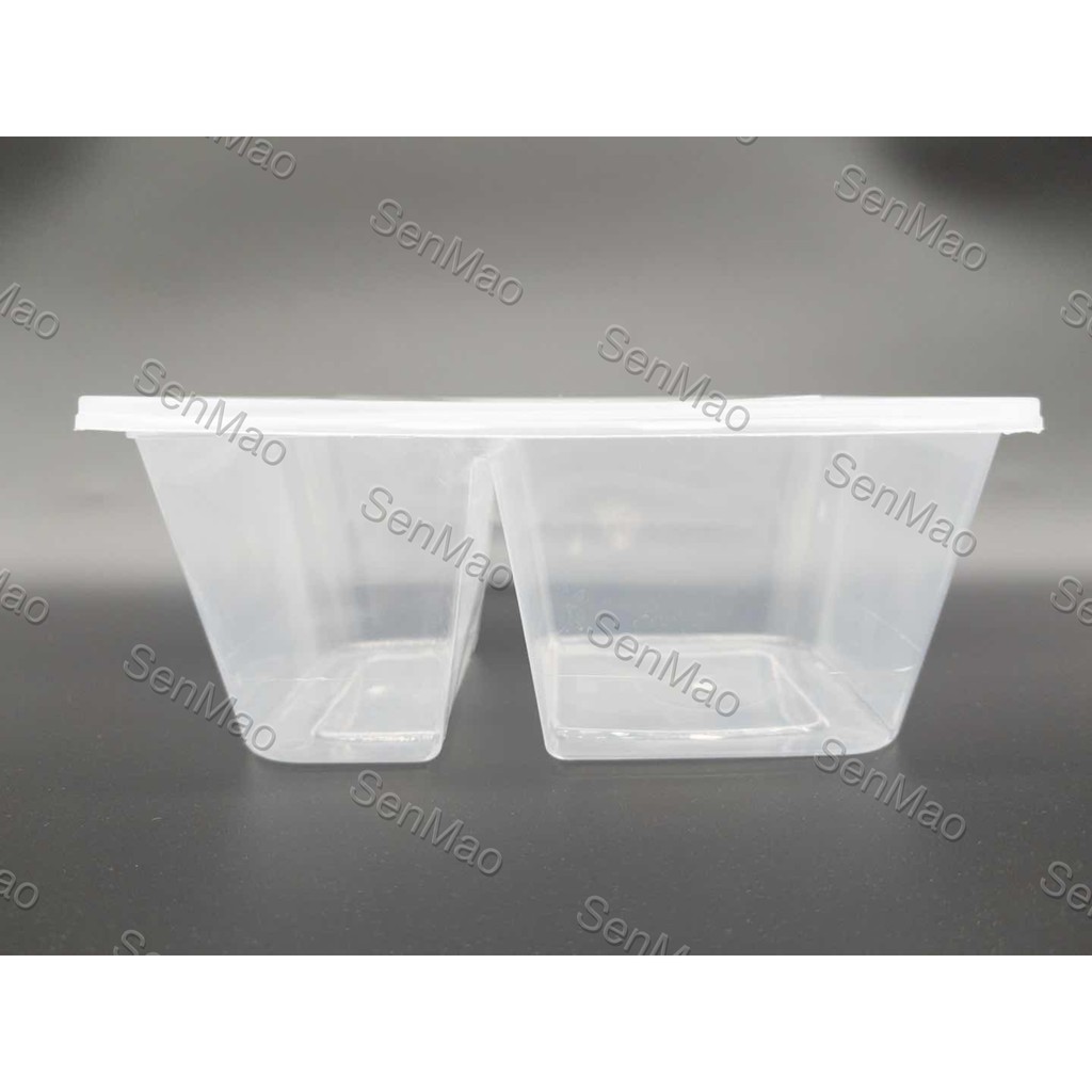 [SG Seller] 10pcs 1000ml Transparent Container Rectangle/Take Away Food ...