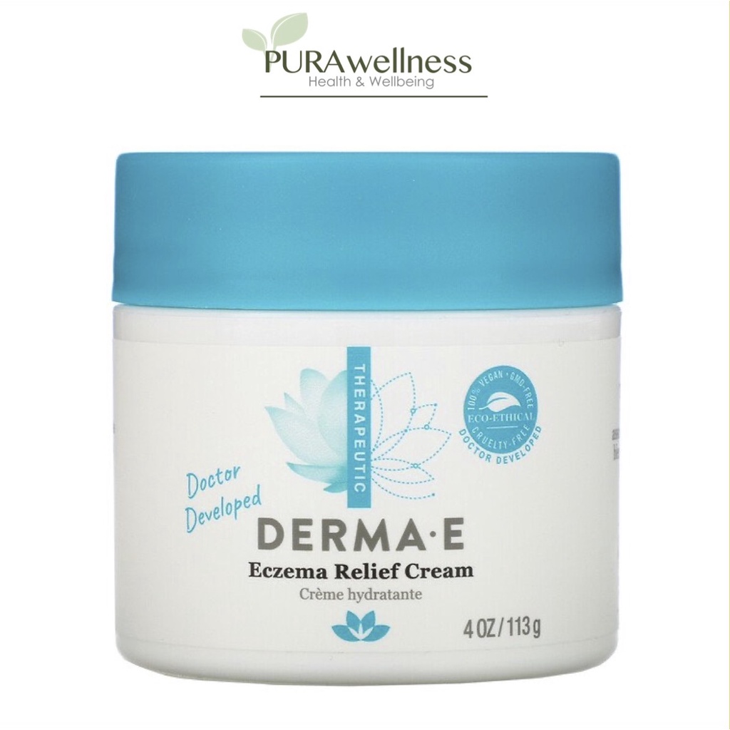 Derma Eczema Relief Cream, 4 oz (113 g) Anti-Eczema Relief Cream ...