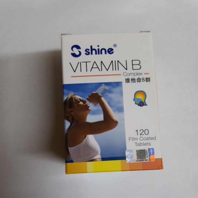 Shine Vitamin B Complex Film Coated Tablets 120s (Expiry Date:12/2024 ...