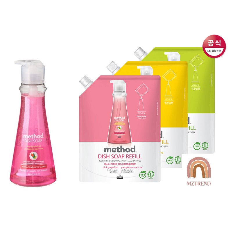 [MZTREND] Method Dish Soap 1L / Eco-friendly Dishwashing Liquid ...