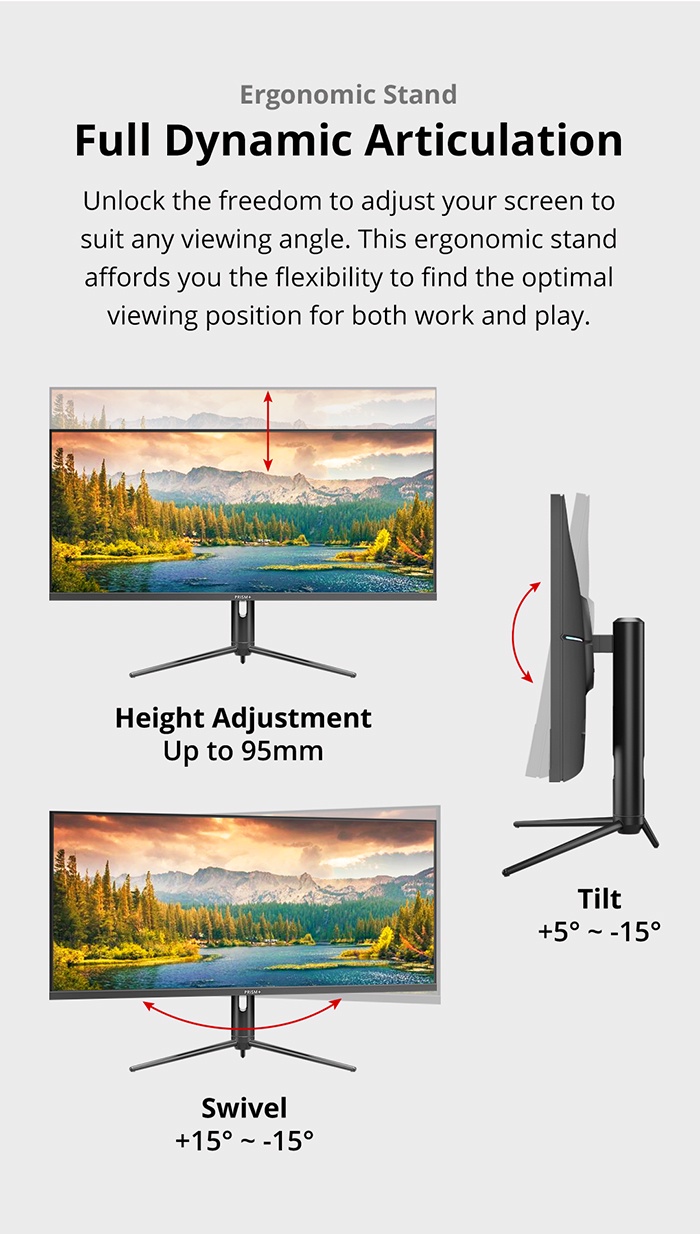 PRISM+ PG400U PRO | 40" UWQHD Ultrawide 144Hz IPS Gaming Monitor [3440 ...