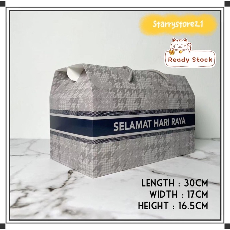 Hari Raya BIG SIZE Box Kotak Kuih Raya Aidilfitri Packaging Bag Biskut ...