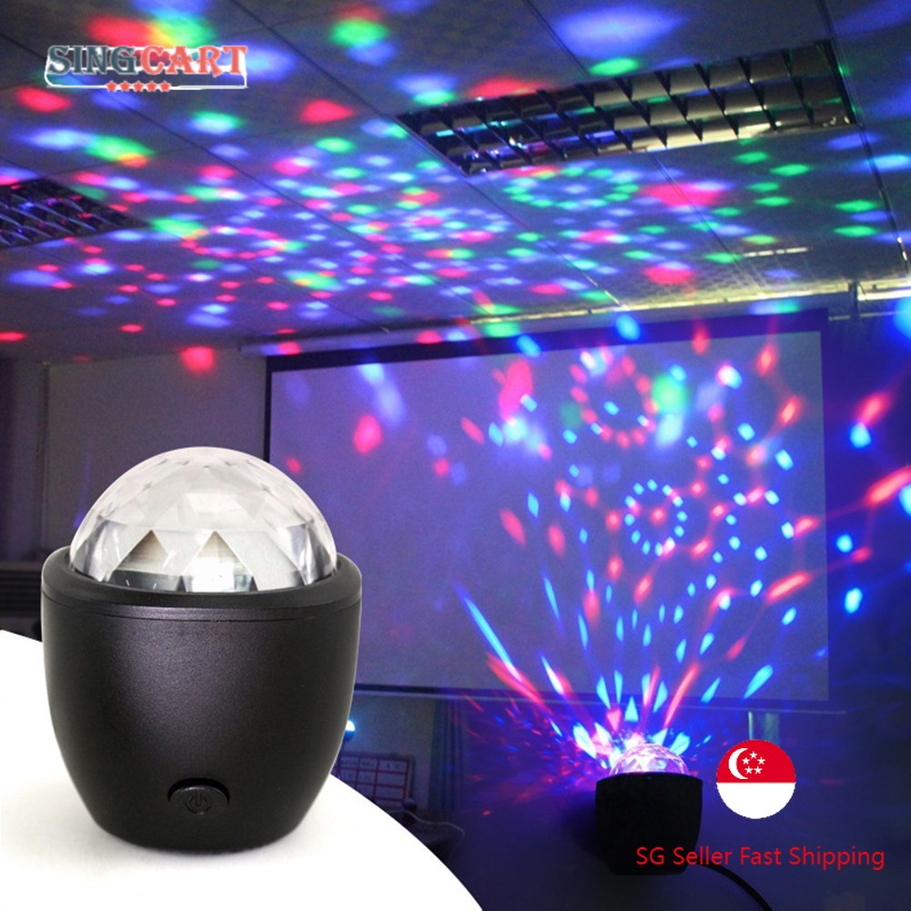 [SG Local Seller] Mini Disco Led Light USB Powered Voice Activated ...