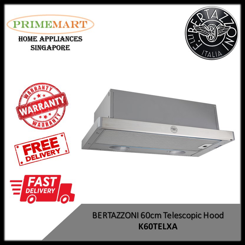 BERTAZZONI K60TELXA 60cm Telescopic Hood* 1 YEAR LOCAL WARRANTY ...