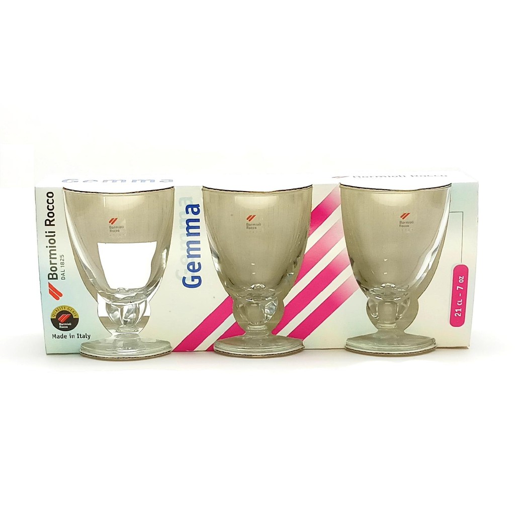 Bormioli Rocco Gemma Wine Glass 21Cl (3Pc) | Shopee Singapore