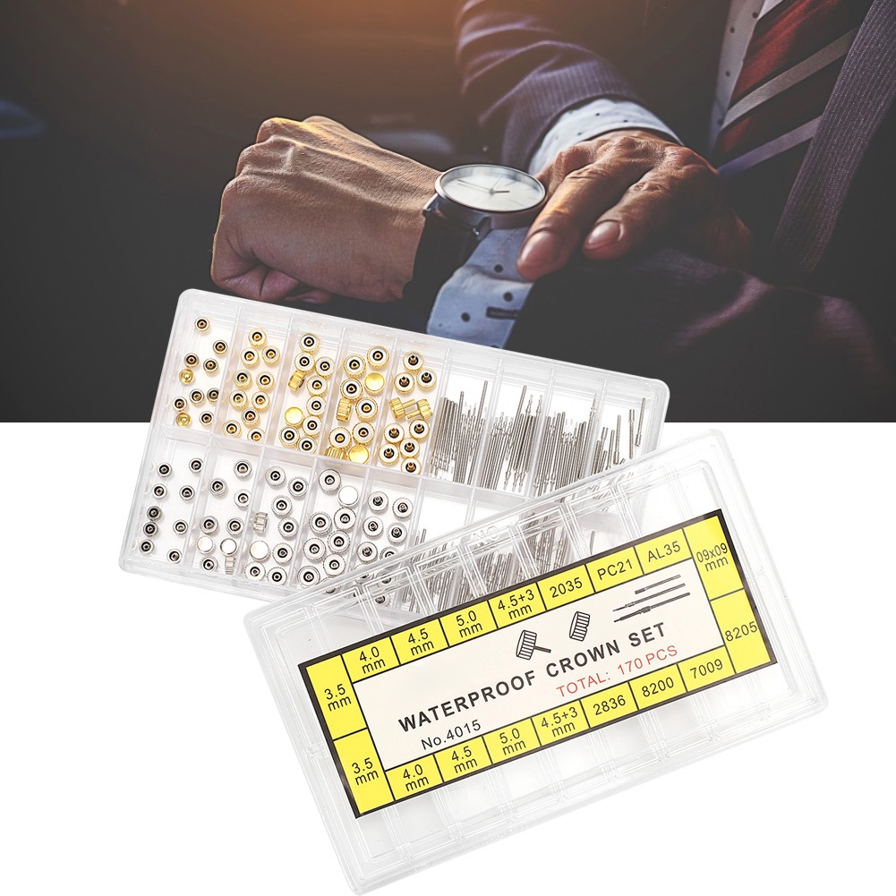 Quality Stainless Steel Watch Stem Extender+Crowns Repair Replacement ...