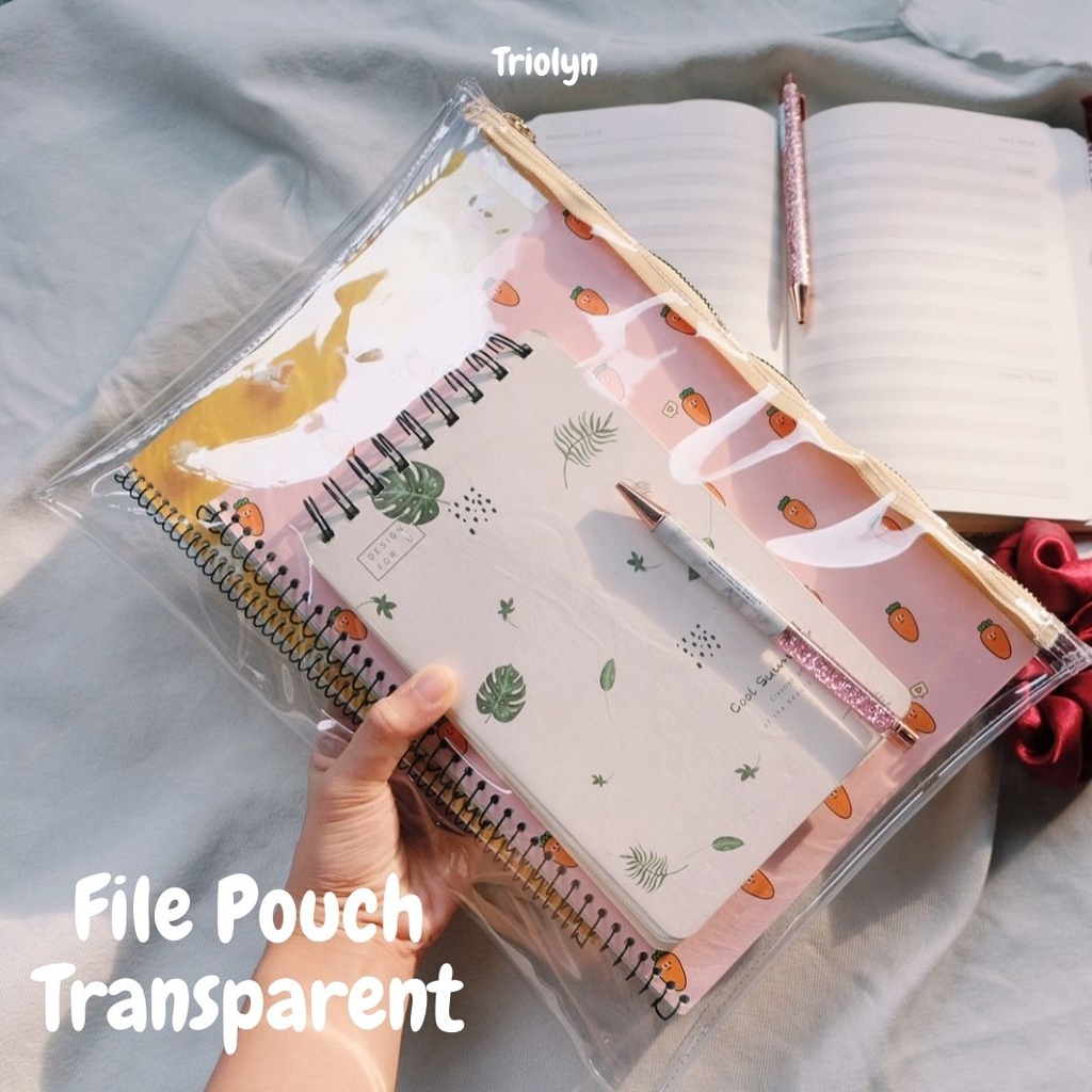 Transparent File Bag (A4 Transparent Folder Folder, thick material ...