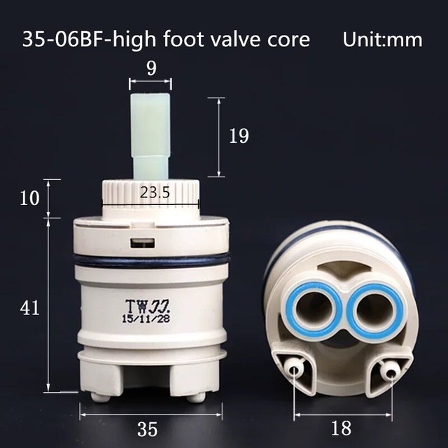 Tap Mixing High Spool Valve 25mm/35mm/40mm Faucet Accessories Ceramic ...