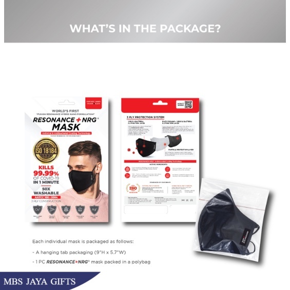 [NEW 2021] RESONANCE + NRG MASK - ANTIVIRAL & ANTIBACTERIAL COATING ...