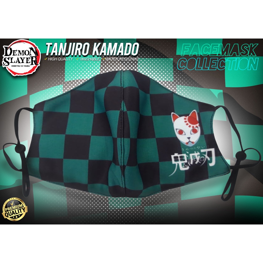 TANJIRO Kamado Demon Slayer Facemask | Shopee Singapore