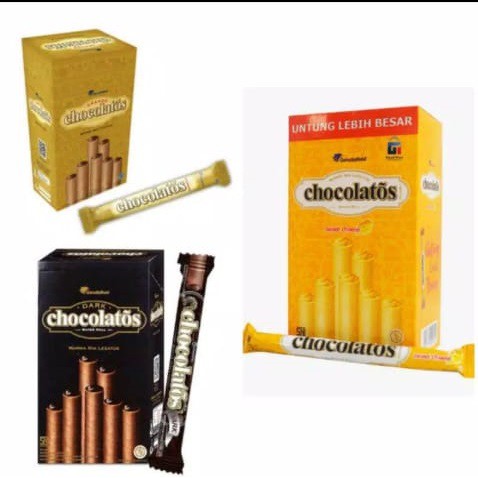 Chocolatos Dark, Choco, Chesse, hazelnut 16gr x 20 (1Box) | Shopee ...