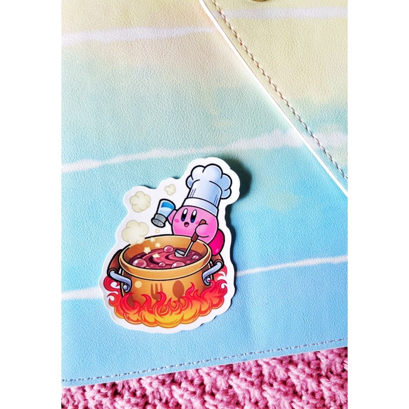 💖WATERPROOF💖Chef Kirby Cooking Laptop Sticker #1092 | Shopee Singapore