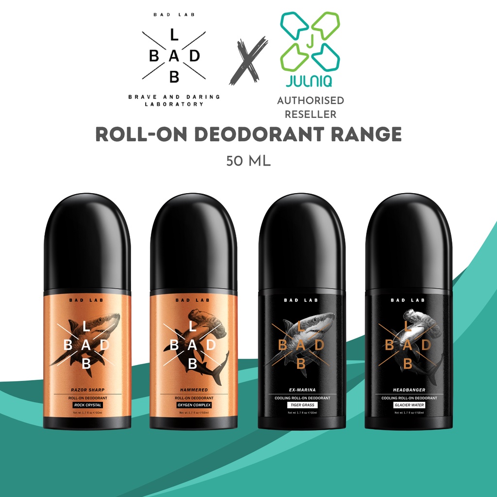 BAD LAB Roll-On Deodorant ALL RANGE With FluidipureTM 8G - 50ml ...
