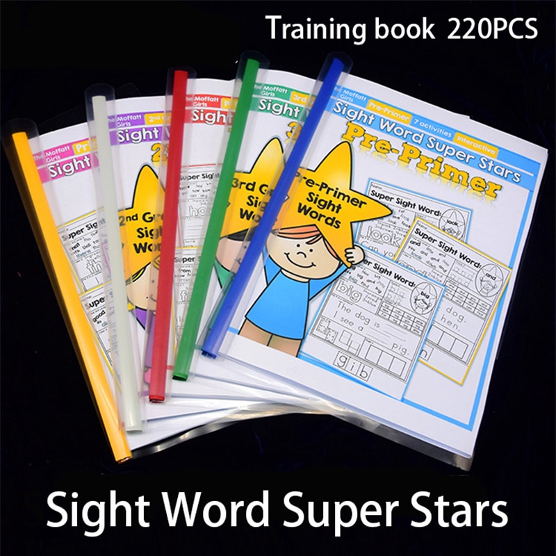 English Phonic Sight Words Training Practice Book Home Paper Education ...