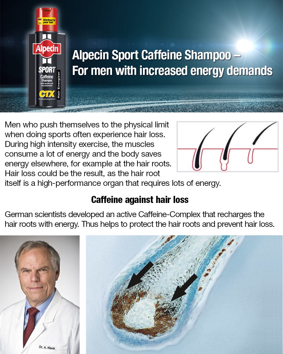 (Expiry 08/2025) [Bundle of 2] Alpecin Sport Caffeine Shampoo CTX (250ml) - Men's Shampoo ...