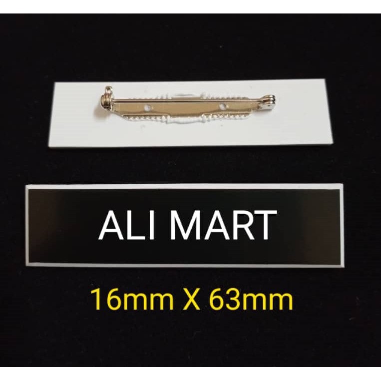 NAME TAG WITH PIN (NO ENGRAVING SERVICE ) | Shopee Singapore