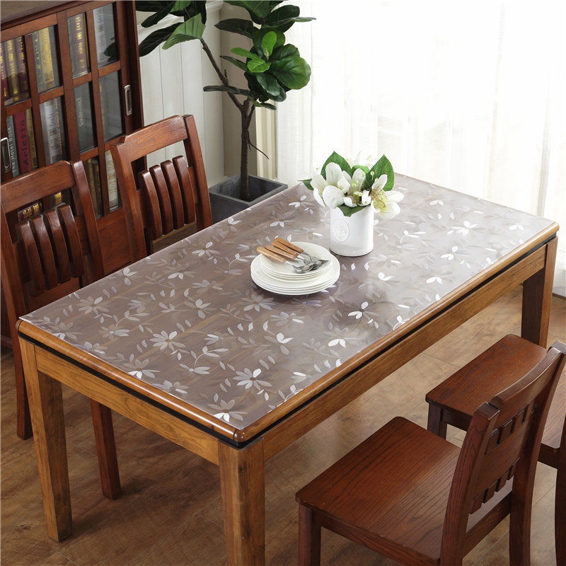 PVC Transparent Tablecloth Table Mat Dining Table Waterproof Oil-Proof ...