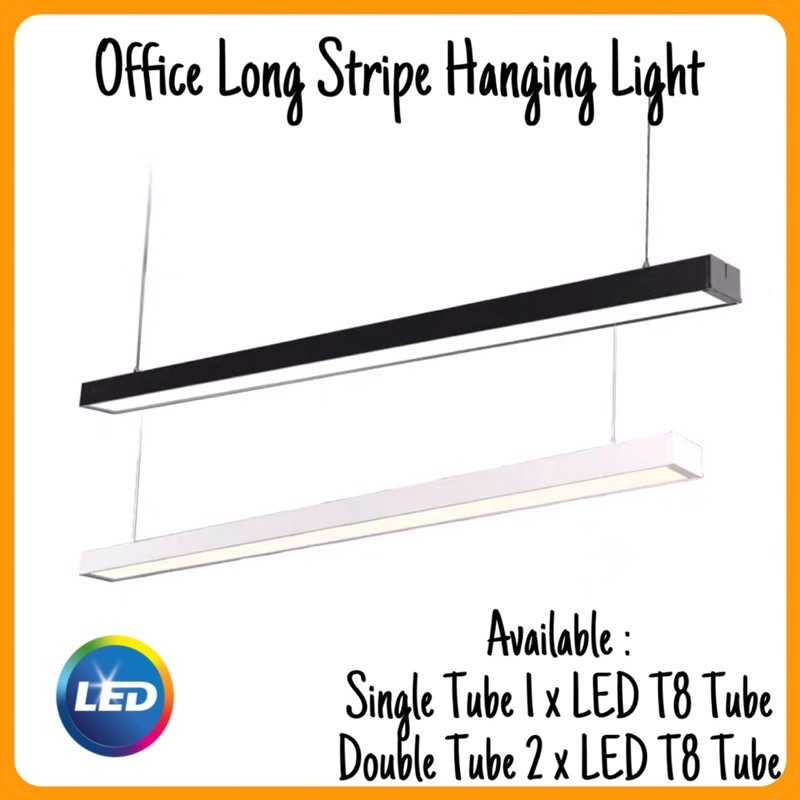 Office Pendant Lamp LED Office Linear Light Office Hanging LightT8 LED ...