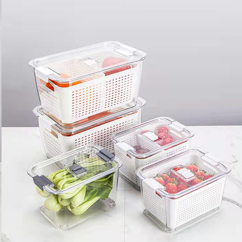 【SG Stock】Food Storage Container Food organizer Fridge High-capacity ...