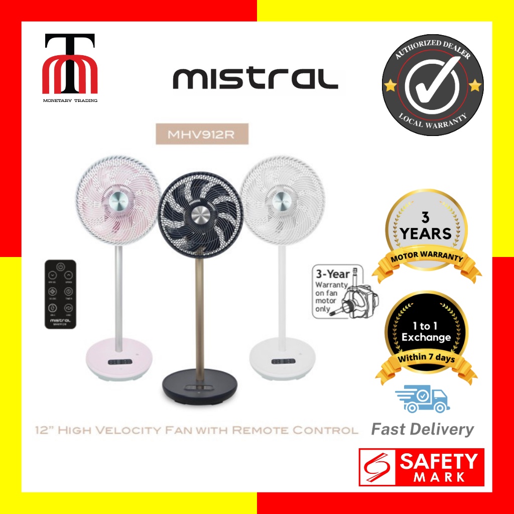 Mistral 12" High Velocity DC Stand Fan with Remote Control | Shopee ...