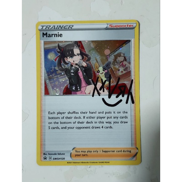 Pokemon marnie promo holo foil swsh120 card | Shopee Singapore