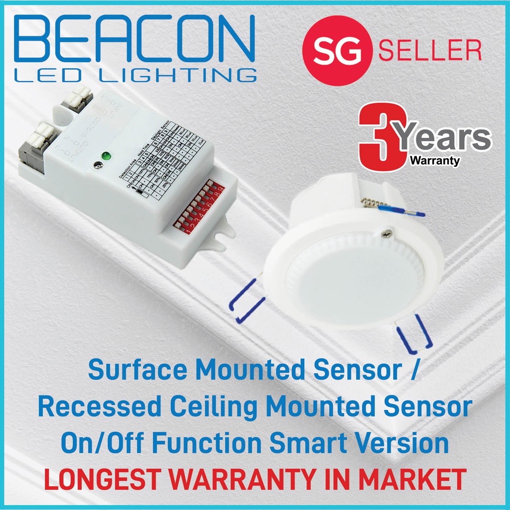 BEACON LED Lighting Sensor - Surfaced mounted / Recessed Ceiling ...