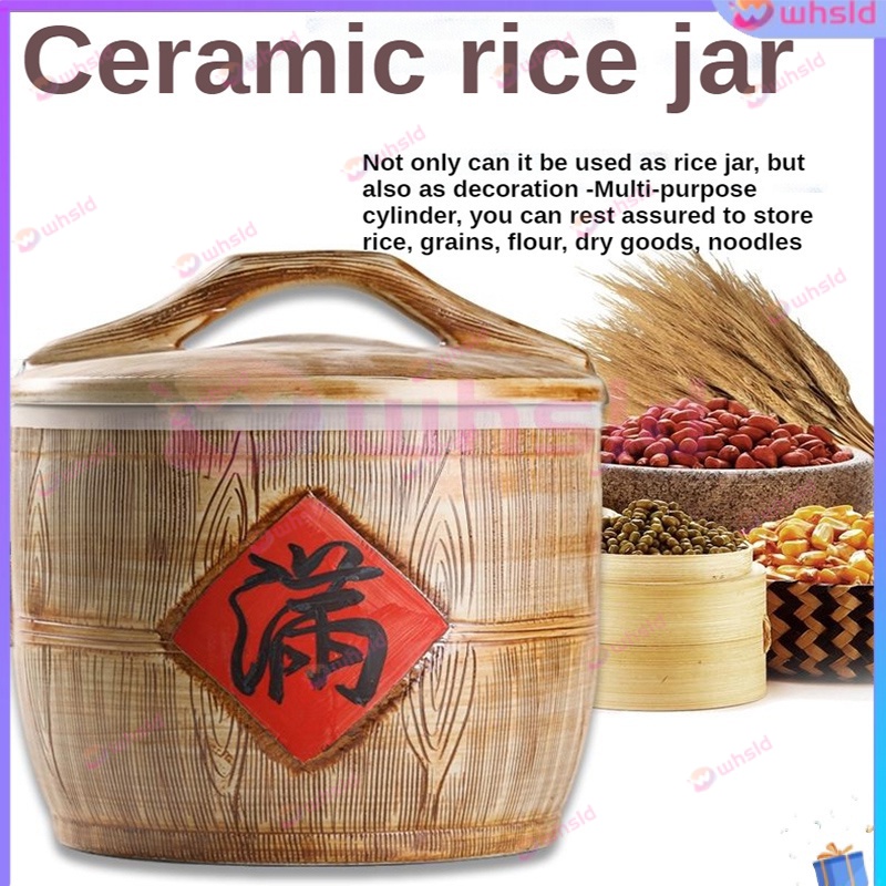 Rice Bucket Japanese-Style Rice Tank Sealed Moisture-Proof Flour ...