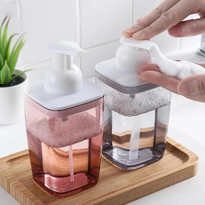 250/300//400ML Transparent Foam Pump Press Type Mousse Sanitizing Hand ...
