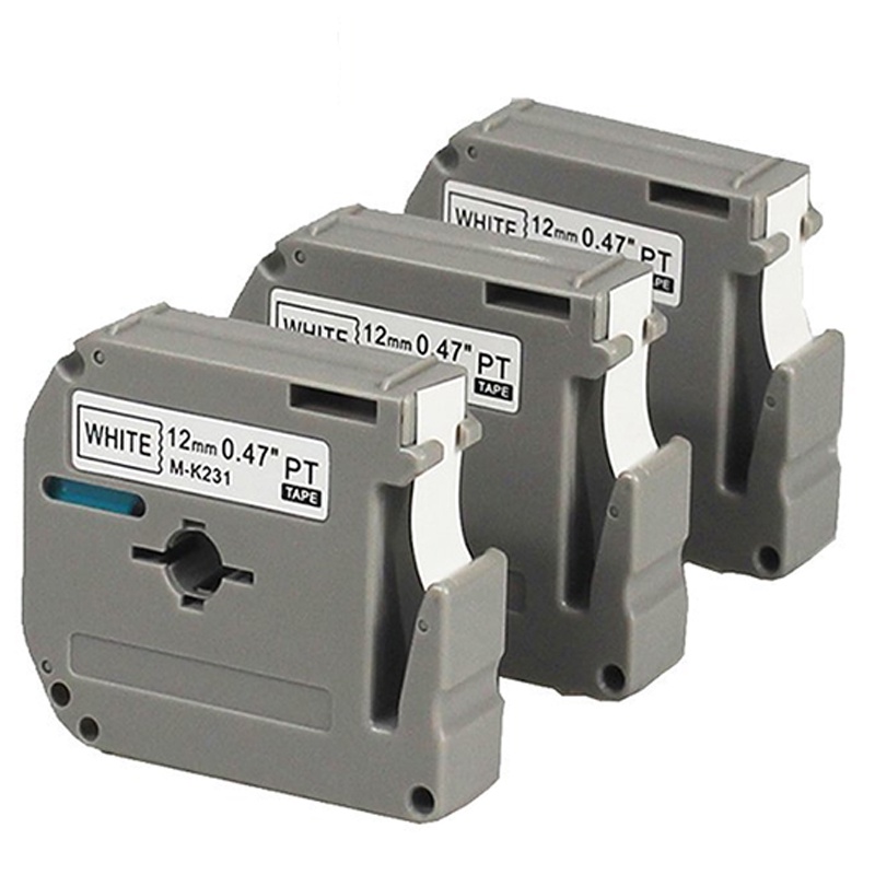 Compatible Brother P-Touch M Tape M231 MK231 M-231 M-K231 M-K231S ...