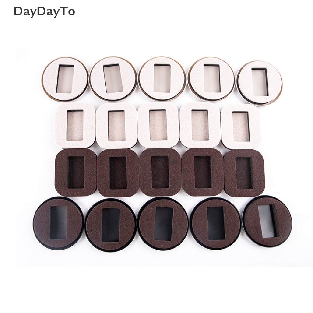 DayDayTo 5pcs Office Chair Wheel Stopper Furniture Caster Cup Hardwood ...