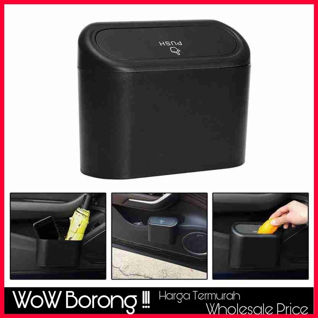 Car Trash Can Interior Organizer Storage Box Car Garbage Bag Press ...