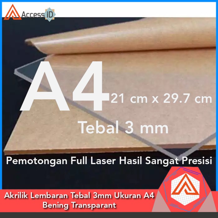 Acrylic Sheet 3mm Thick A4 Size Clear Transparent | Shopee Singapore