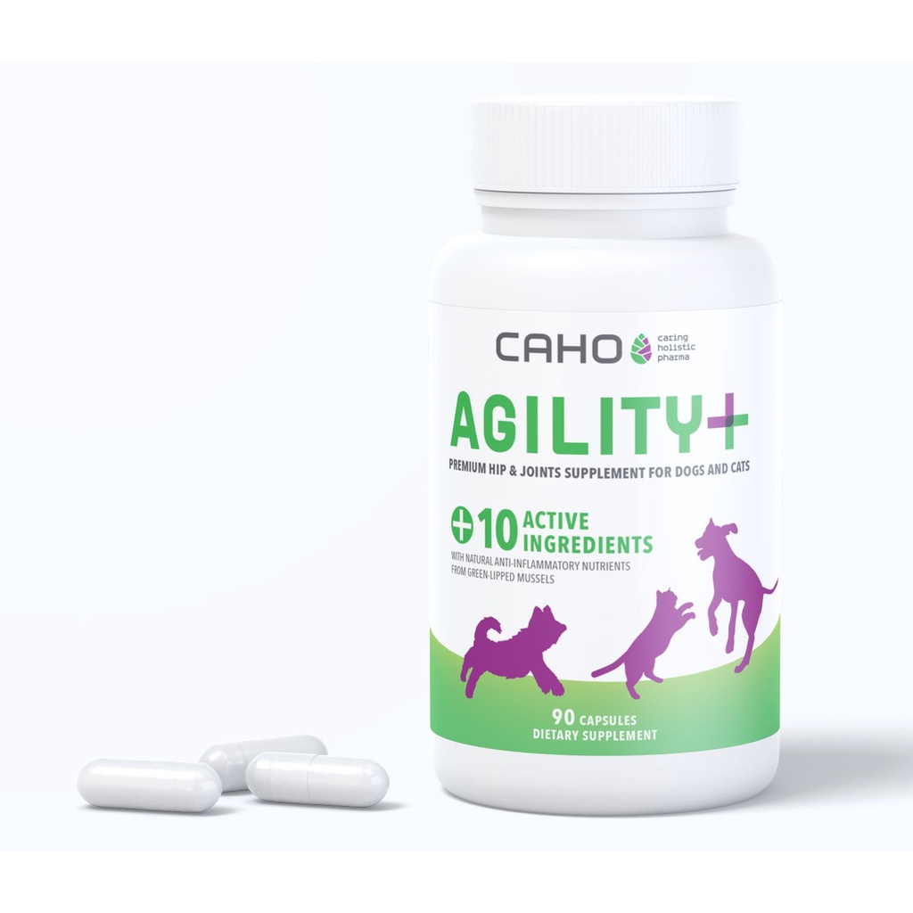CAHO AGILITY+ premium hip and joints supplements for dogs and cats (90 ...