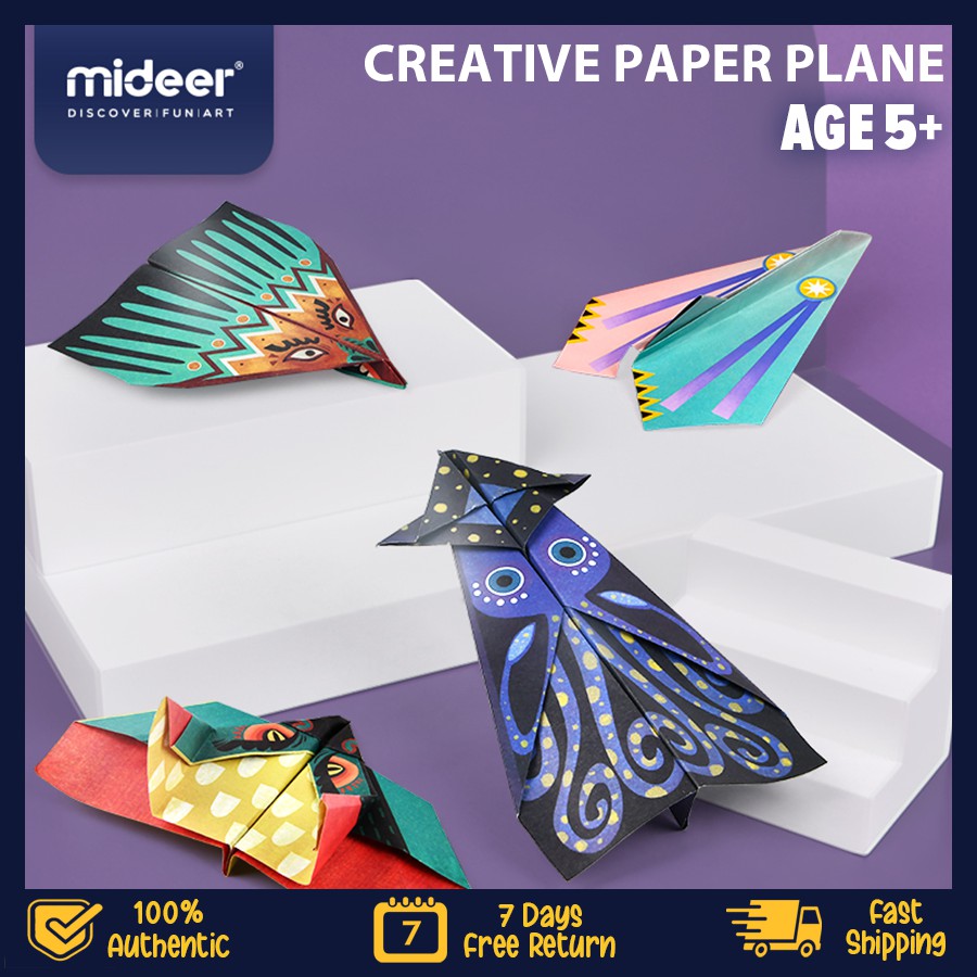 Mideer Origami Creative Paper Planes Advanced (20 Plane Types) | Shopee ...