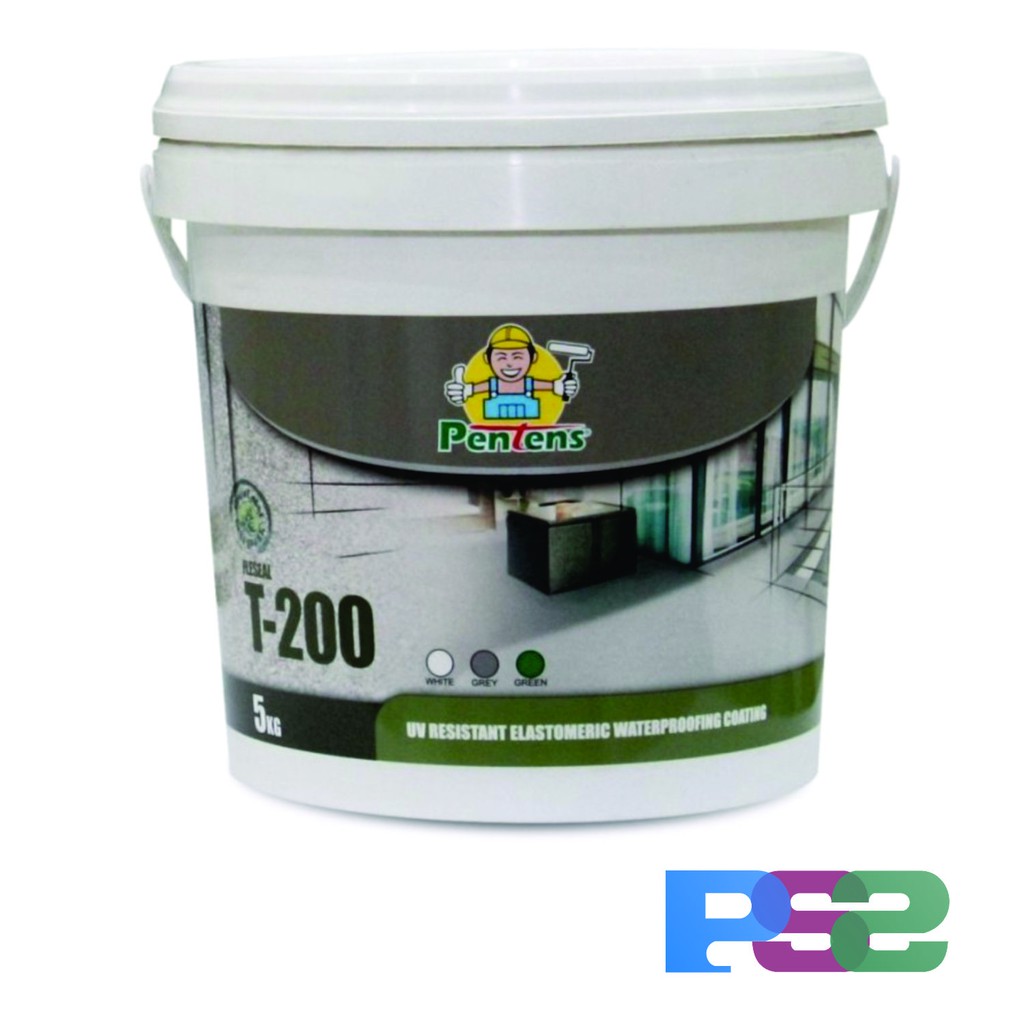 Pentens T-200 UV Resistant Elastomeric Waterproofing Coating ( White ...