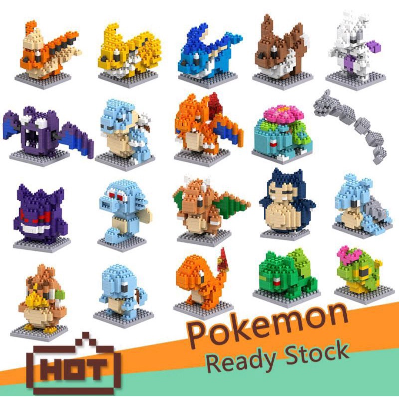 [SG INSTOCK NOW] Pokemon Building Block Pikachu Groudon | Shopee Singapore