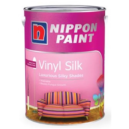 Nippon Paint VINYL SILK ( 5 Liter ) - Interior Paint | Shopee Singapore