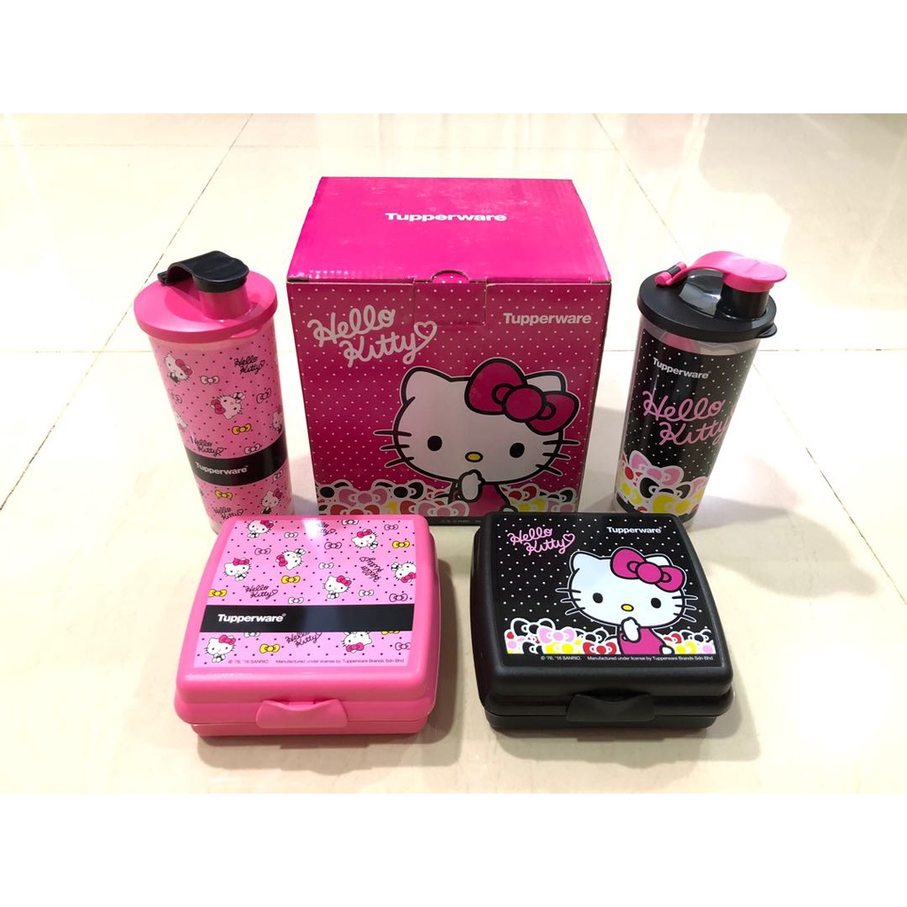 Tupperware Hello Kitty Lunch Set (Loose) | Shopee Singapore