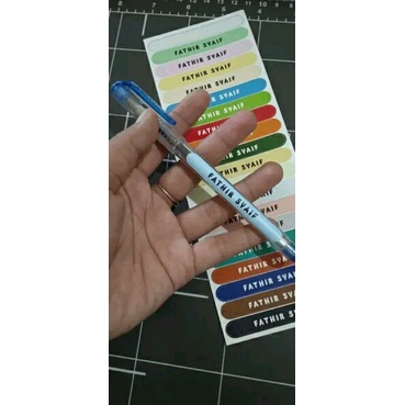 Pencil Name sticker Pencil Name label Pen Costem sticker Atk Costem ...