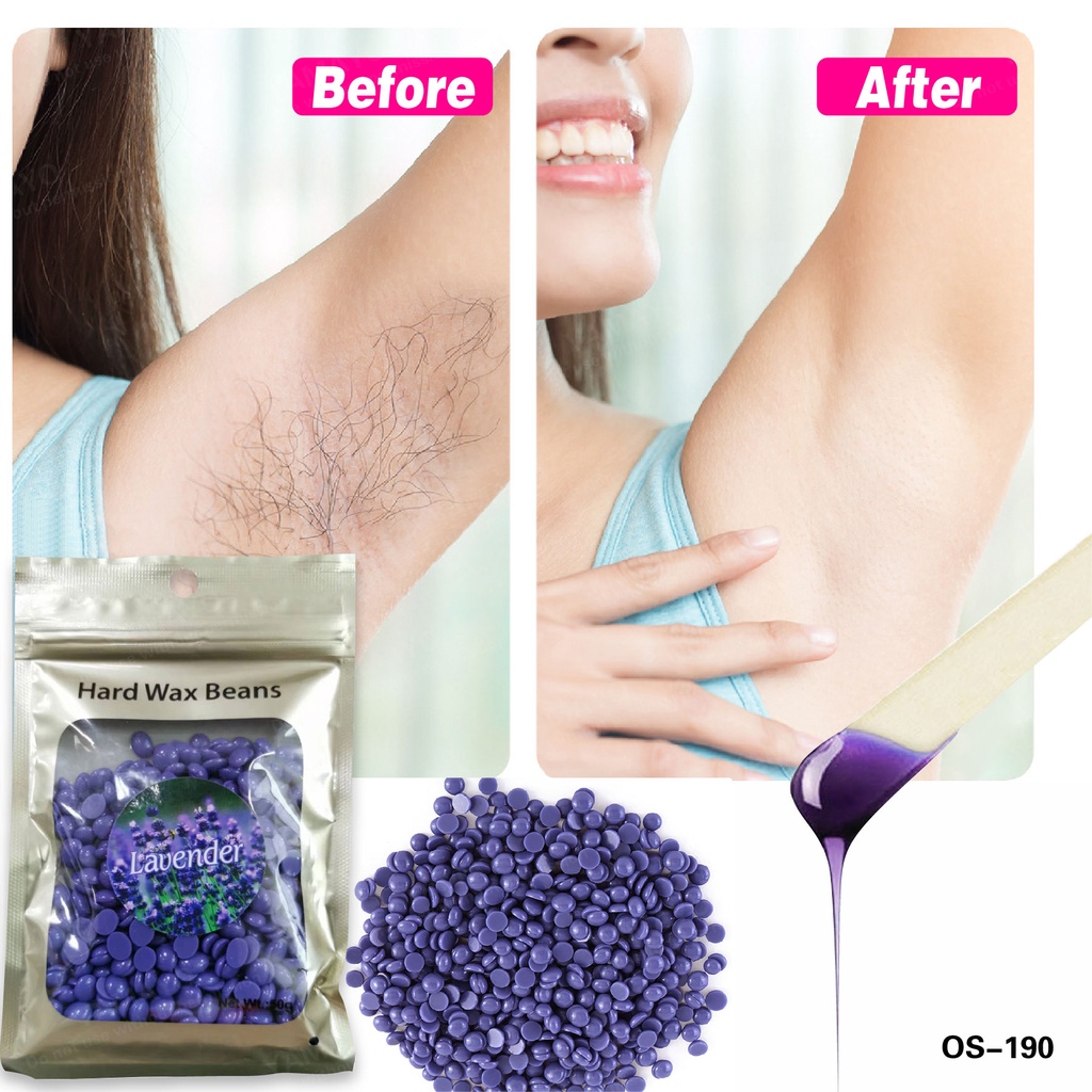 25g/50g/100g Hard Wax Beads || Painless Hair Removal Multi Depilatory ...