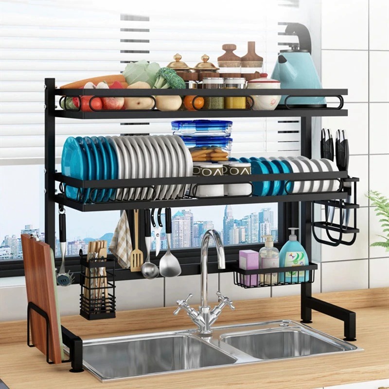 🏘️ Kitchen Over the Sink Dish Rack , Dish Drainer , Dishrack , Kitchen ...